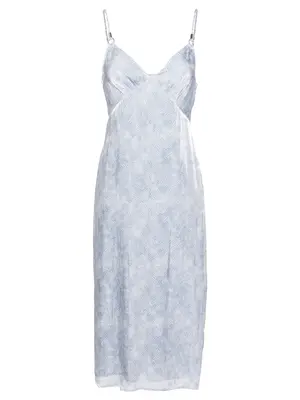 Michael Kors Floral-print Midi Slip Dress - Blue
