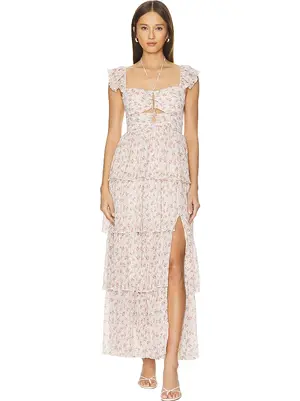Astr The Label Emmeline Maxi Dress - Pink Petite Floral