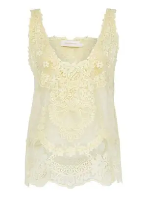 ZIMMERMANN Zimmermann Natura Floral-Lace Tank Top