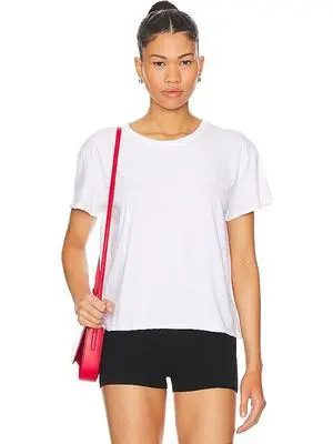 PERFECTWHITETEE Cotton Boxy Crew Tee - White