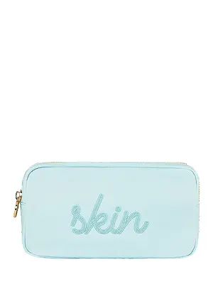 Stoney Clover Lane Embroidered Small Pouch - Sky