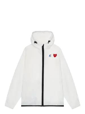 Play Comme Des Garcon X K-way Packable Jacket - White