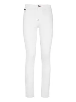 Philipp Plein Logo-plaque Skinny Jeans - White
