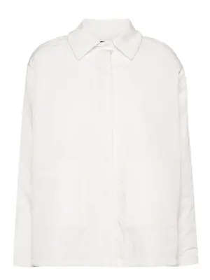 Fabiana Filippi Crinkled Shirt Jacket - White