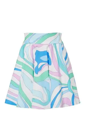 EMILIO PUCCI Pucci Marmo Printed Miniskirt