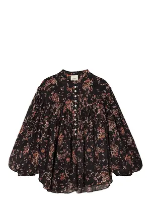 Isabel Marant Kiledia Printed Blouse - Black
