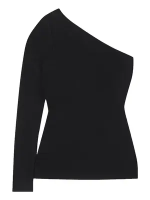 VICTORIA BECKHAM One-shoulder Stretch-knit Top
