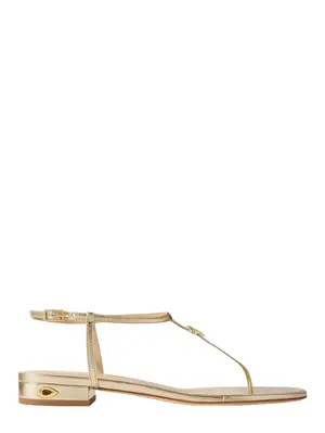 JENNIFER CHAMANDI Pietro 20 Metallic Leather Sandals