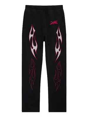 HELLSTAR Future Flame Sweatpants Black