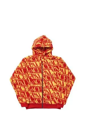 PALACE Jard Fleece Jacket - Red/yellow