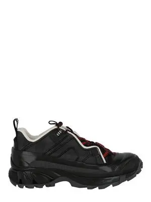 Burberry Arthur Low-top Check Sneakers - Black/red