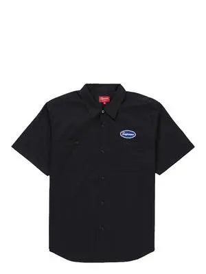 SUPREME Studded Patch Short Sleeve Work Shirt