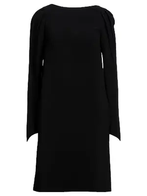 N°21 Mini Flared Crepe Dress - Black
