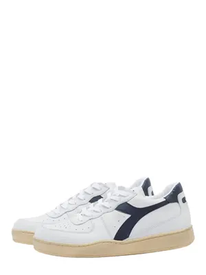DIADORA Basket Low Sneakers - White/blue Denim