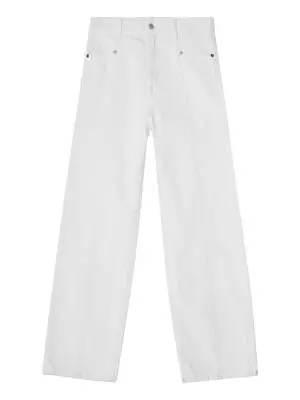 HOUSE OF DAGMAR Loose Fit Denim - White