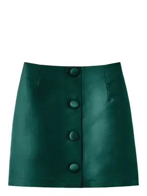 DESTREE Lucio Button-up Skirt - Green