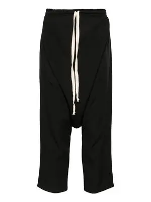 Alchemy Fashions Drawstring Drop-crotch Trousers - Black