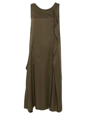 YOHJI YAMAMOTO Yohji Yamamoto V-Neck Maxi Dress