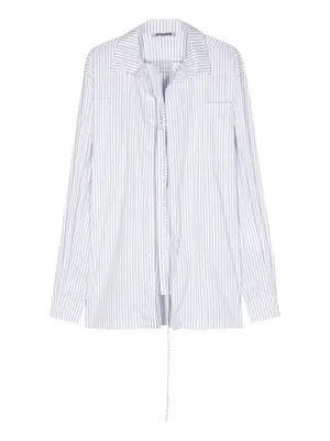 Ottolinger Striped Textured Shirt - White