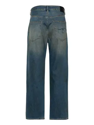 R13 Washed Straight-leg Jeans - Blue