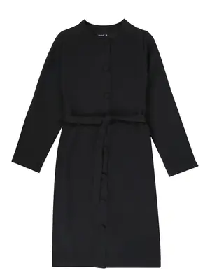 AGNÈS B. Belted Single-breasted Coat - Black