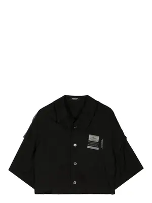 UNDERCOVERISM Name-tag Button-up Shirt - Black