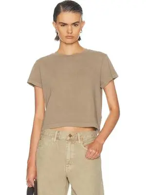 AGOLDE Adine Shrunken Tee - Trail