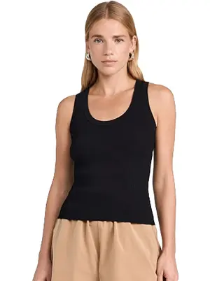 NOTHING PLEASE Estefania Tank - Black