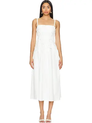 Simkhai Veronica Midi Dress - White