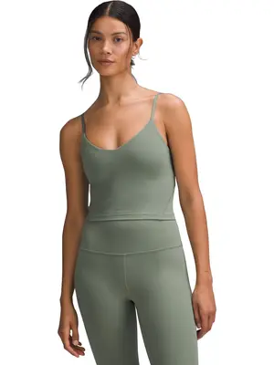 Lululemon Align™ Cropped Cami Tank Top Grey Eucalyptus