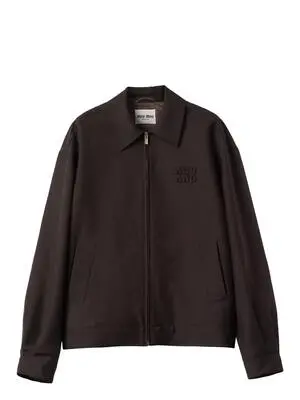 Miu Miu Mohair Blouson Jacket - Ebony