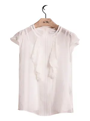 COACH® Restored Ruffle Blouse