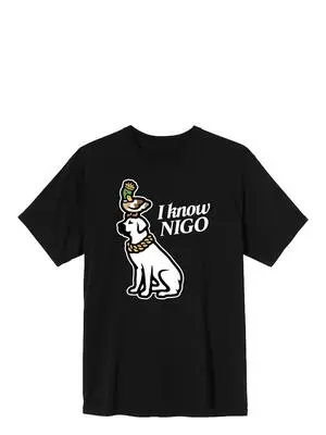 I KNOW NIGO Dog T-shirt - Black