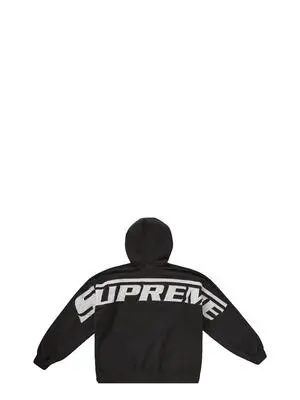 Supreme Wrapped Half Zip Hooded Sweatshirt Washed Black