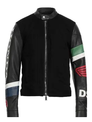 Dsquared2 Embellished Biker Jacket - Black