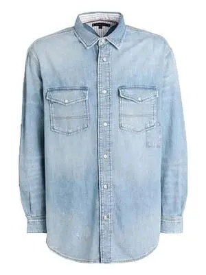 Tommy Hilfiger Denim Shirt Size Cotton - Blue