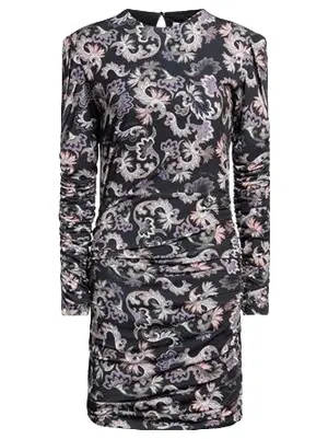 GAËLLE PARIS Floral Print Mini Dress - Black