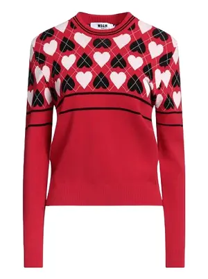 MSGM Crewneck Sweater - Red