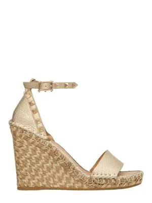 Valentino Garavani Wedge Sandals - Gold