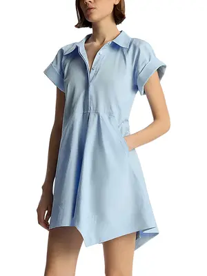 A.L.C. Julie Shirt Dress Sky Blue
