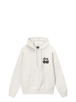 StÜssy Dice Pigment Dyed Hoodie - White