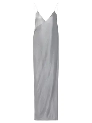 Magda Butrym Open-back Draped Maxi Dress - Silver