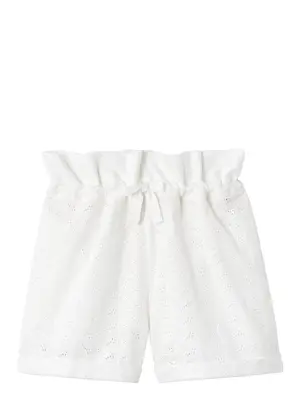 Loretta Caponi Marissa Broderie Anglaise Cotton Shorts - White