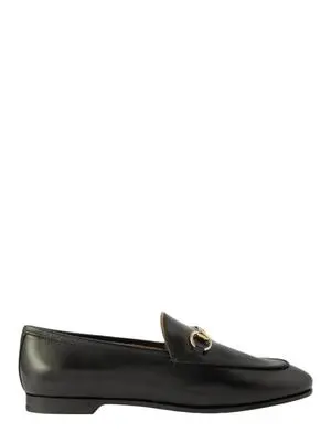 GUCCI Jordaan Horsebit-Detailed Leather Loafers