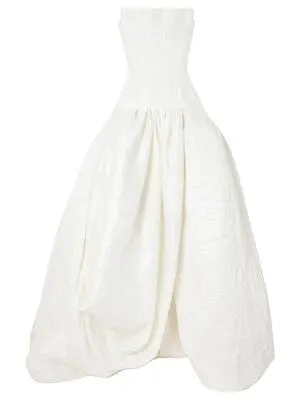 Maticevski Harlequin Strapless Gown - White