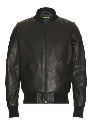SCHOTT Schott Lightweight Leather Bomber Jacket