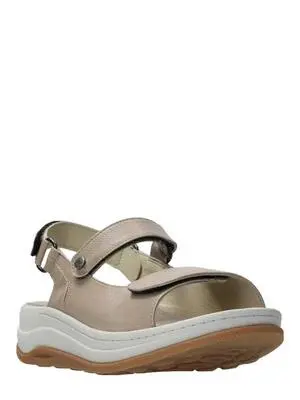 WOLKY Wolky Adura Slingback Platform Sandals Beige Biocare