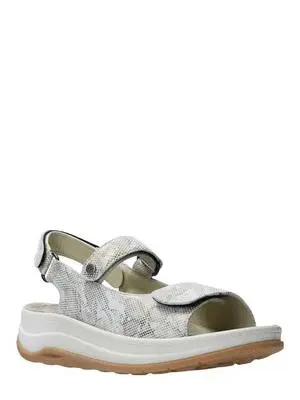 WOLKY Wolky Adura Slingback Platform Sandals Beige Floral