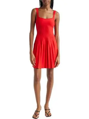 Staud Ellison Mini Dress - Red Rose