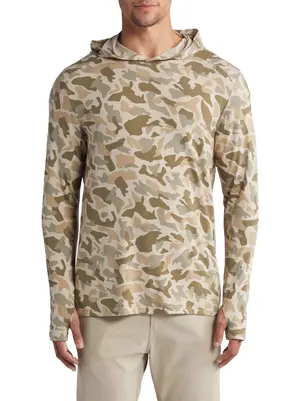 FREE FLY Free Fly UPF 50+ Hoodie Barrier Island Camo